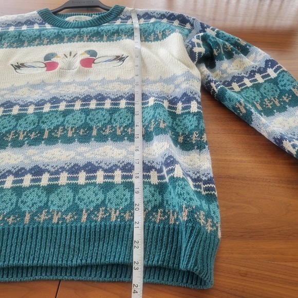 Orvis | Sweaters | Vintage Orvis Duck Pond Sweater L Crewneck ...